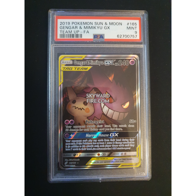 Gengar Mimikyu GX 165181 Team Up PSA 9 62700757